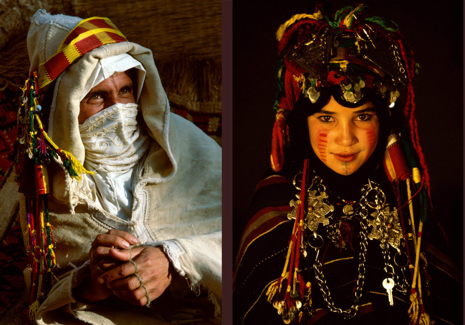 Africa Online Museum » Morocco » Berber Brides and Hassania Veil Dance ...